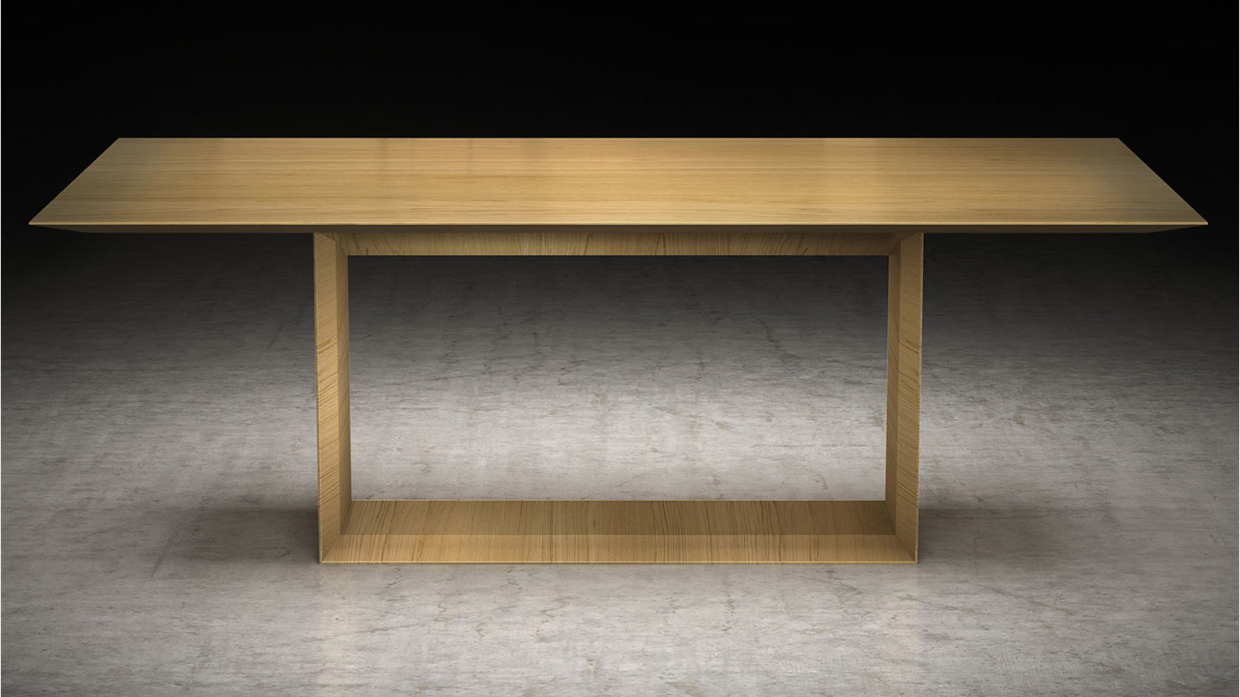 Galice 87 Inch Rectangular Dining Table - Natural Oak