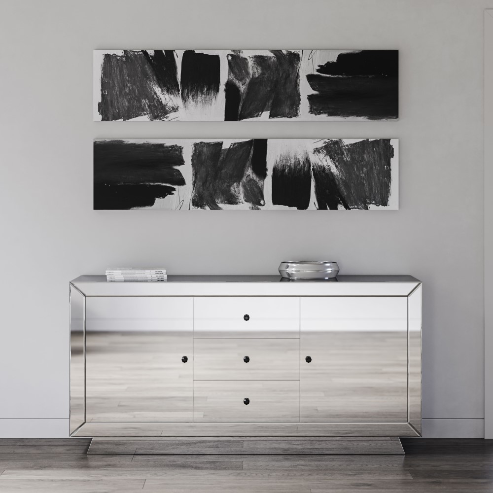 Glazed Transparency Canvas Art - 60" x 14"