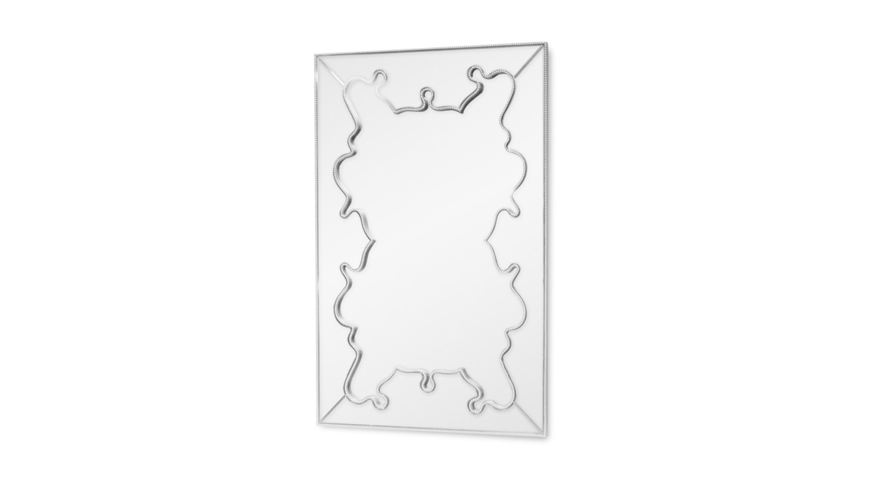 Gotham Baroque Style Contemporary Mirror | Zuri Furniture