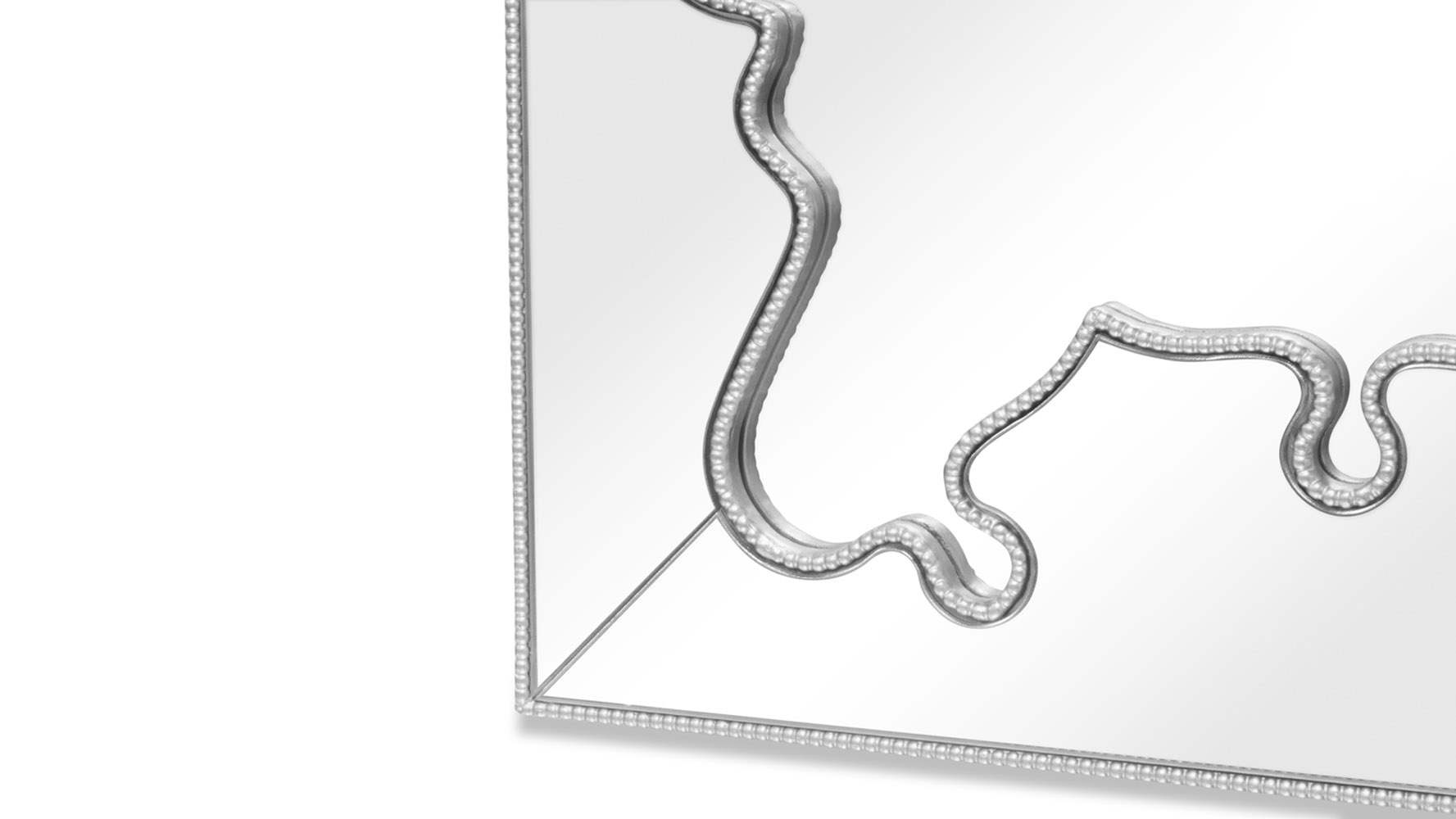 Gotham Baroque Style Contemporary Mirror | Zuri Furniture