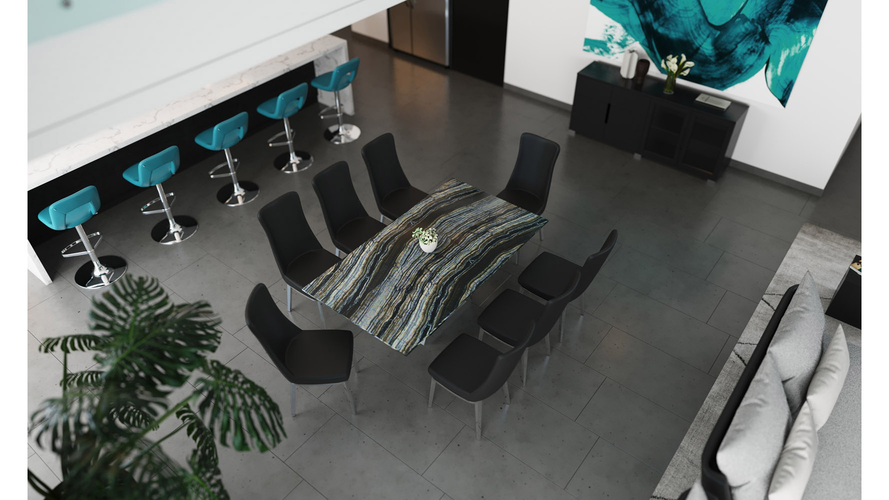 Grigio 71" Dining Table