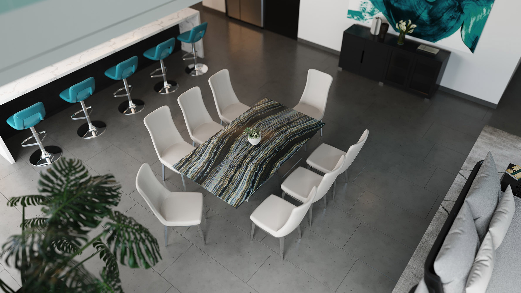 Grigio 71" Dining Table