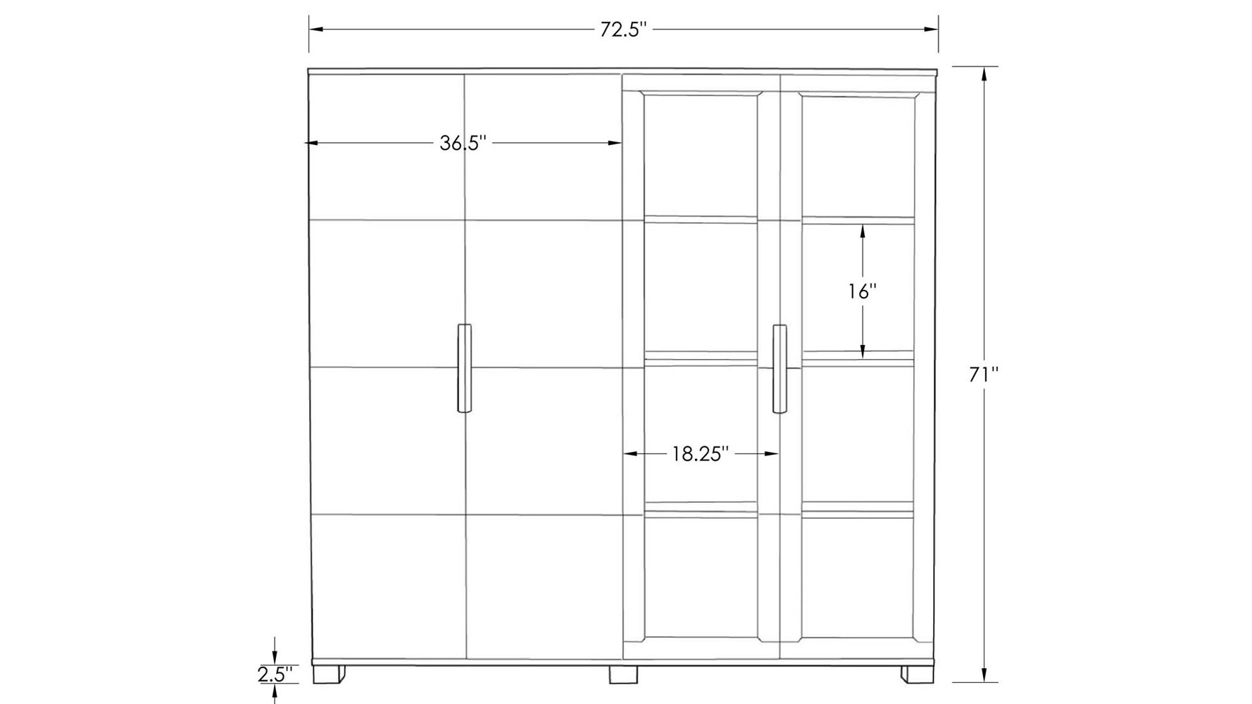 Hayes Storage Unit - White