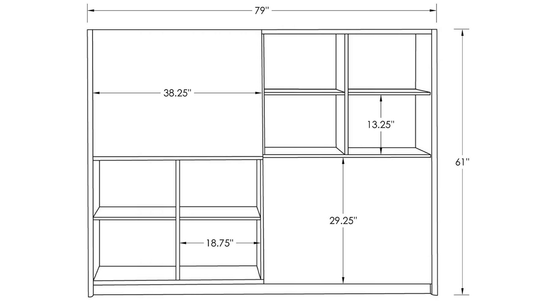 Jackson Bookcase - White