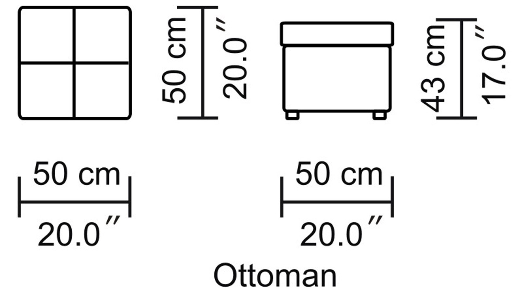 Key Ottoman Black