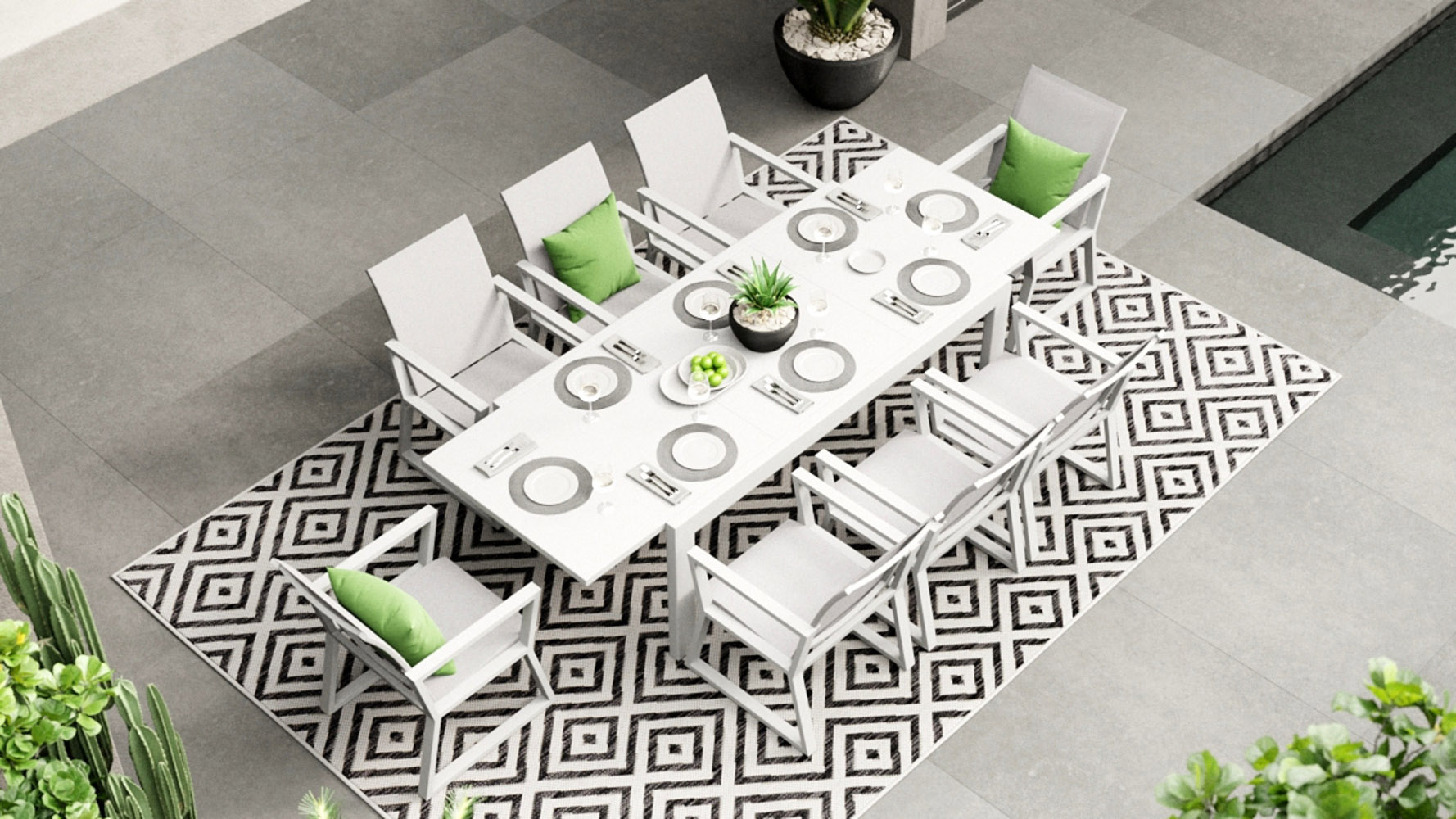 Loma Outdoor Extension Dining Table