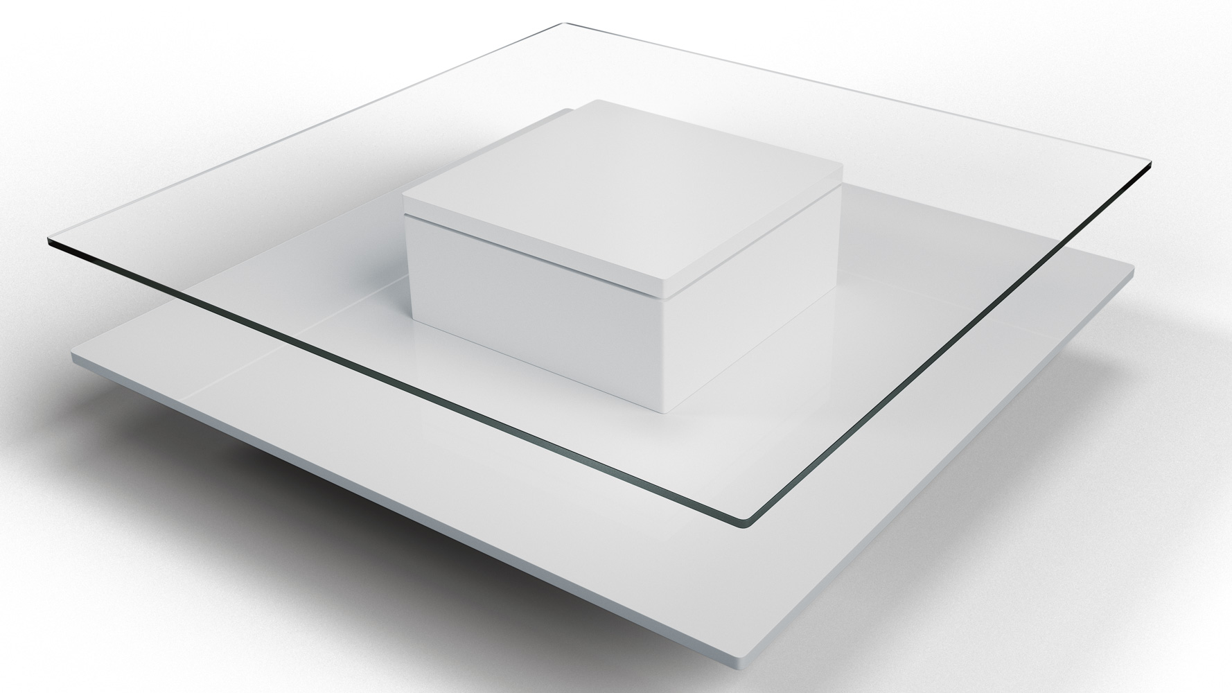 Louie 40" Coffee Table - White