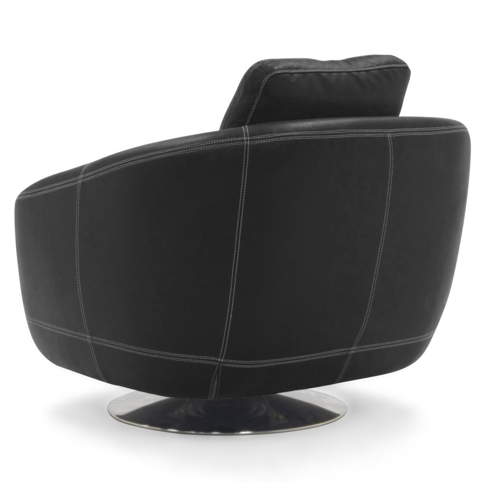 Lucy Swivel Chair - Black