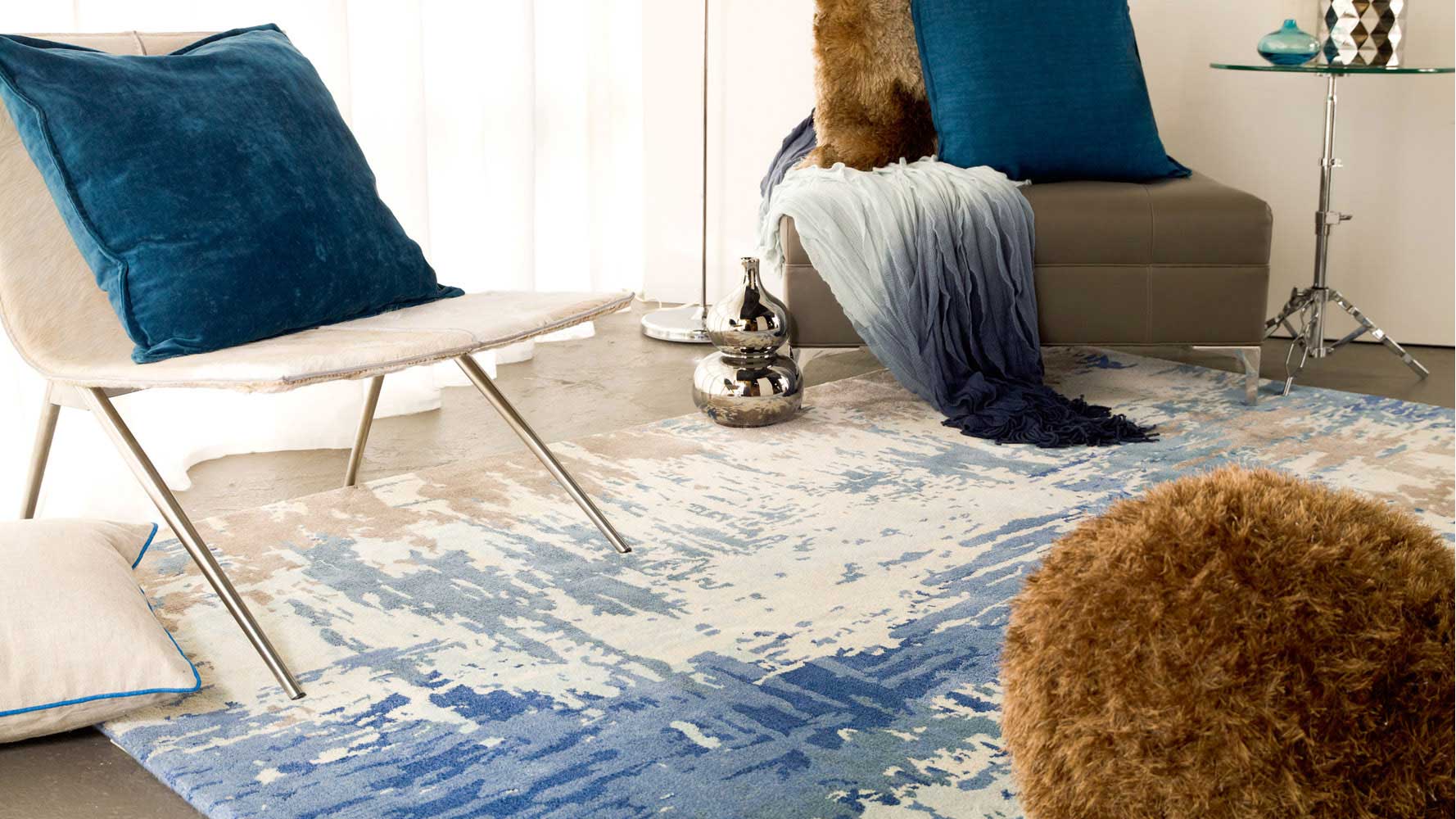 Static Rug Cobalt