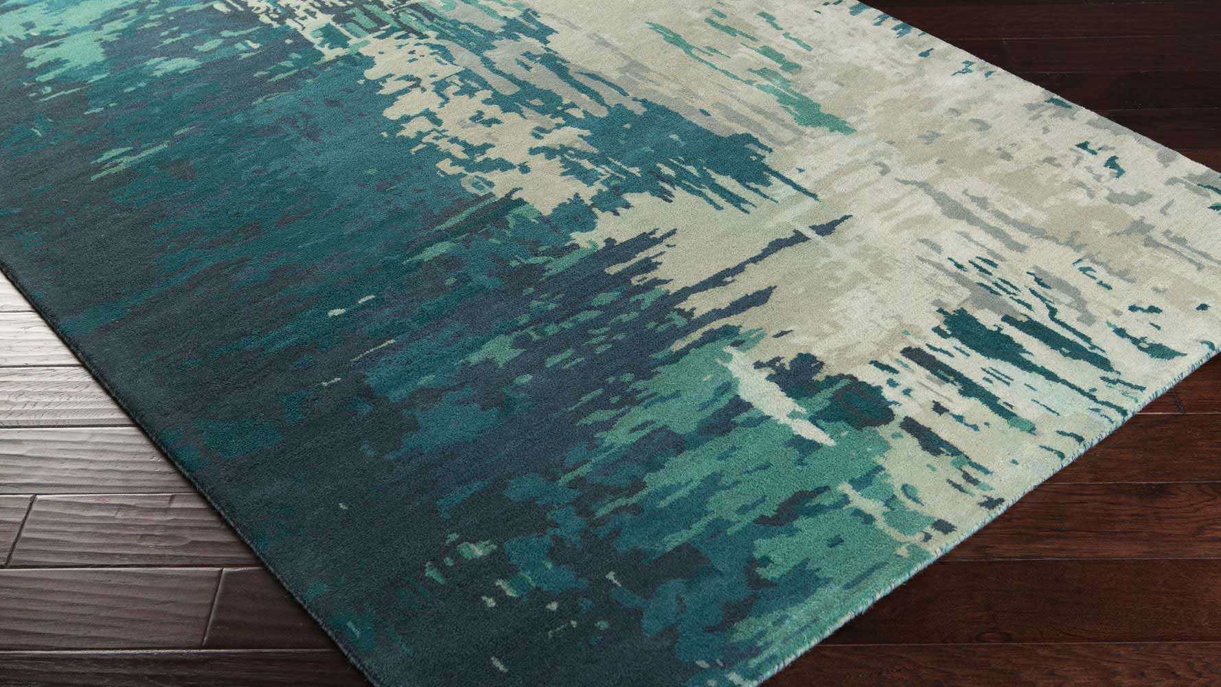 Static Rug Teal