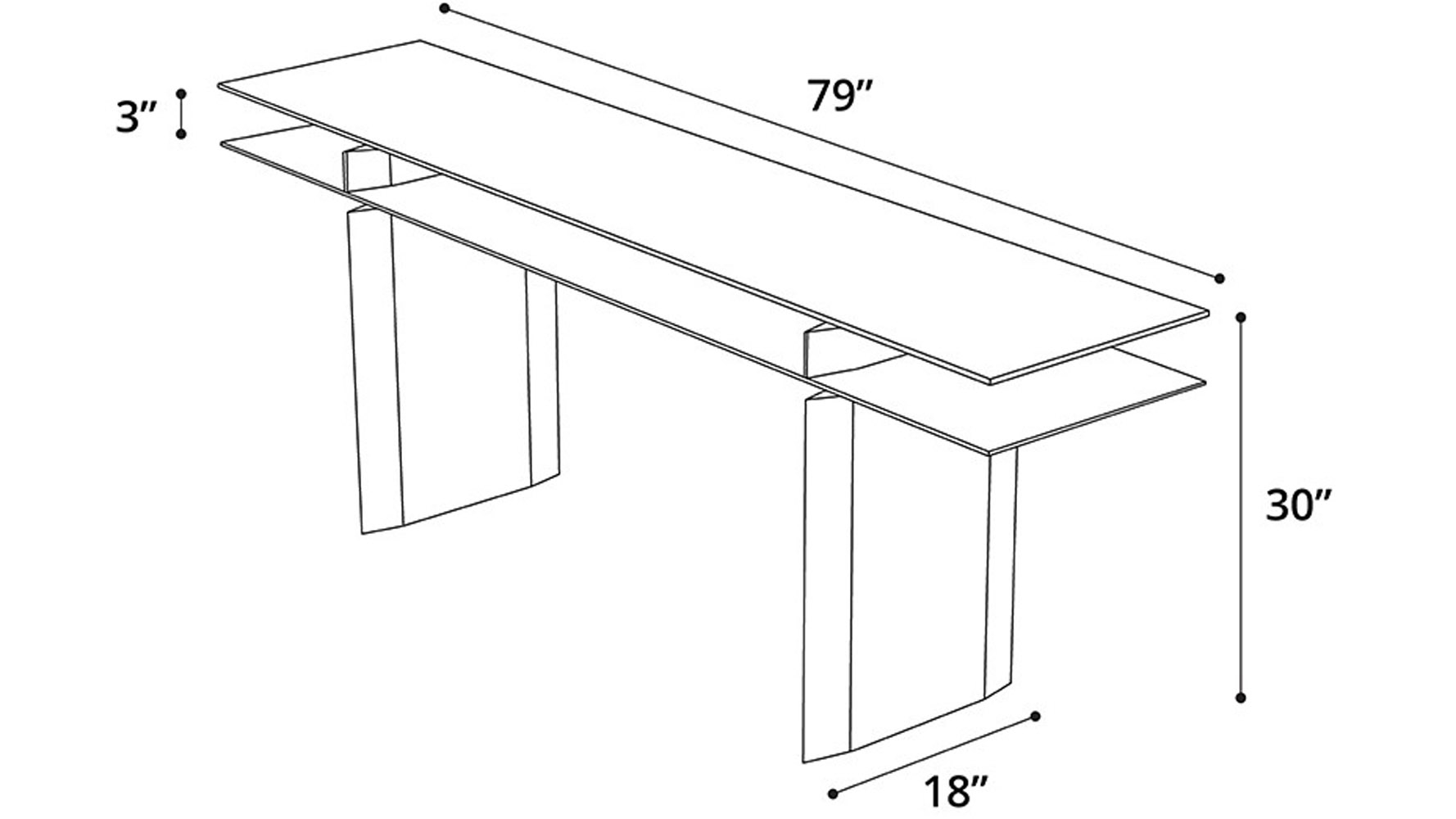Kaesha Wood Console Table | Zuri Furniture