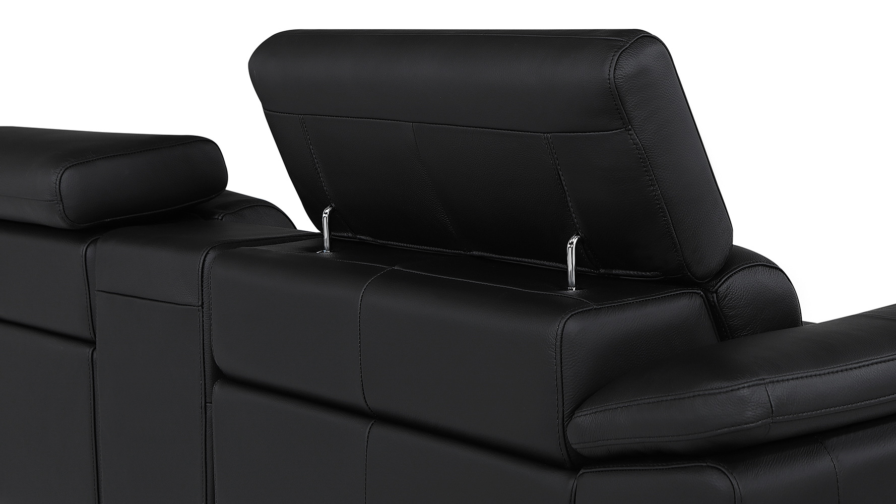 Monaco Reclining Leather Sofa with Consoles | Zuri Furniture