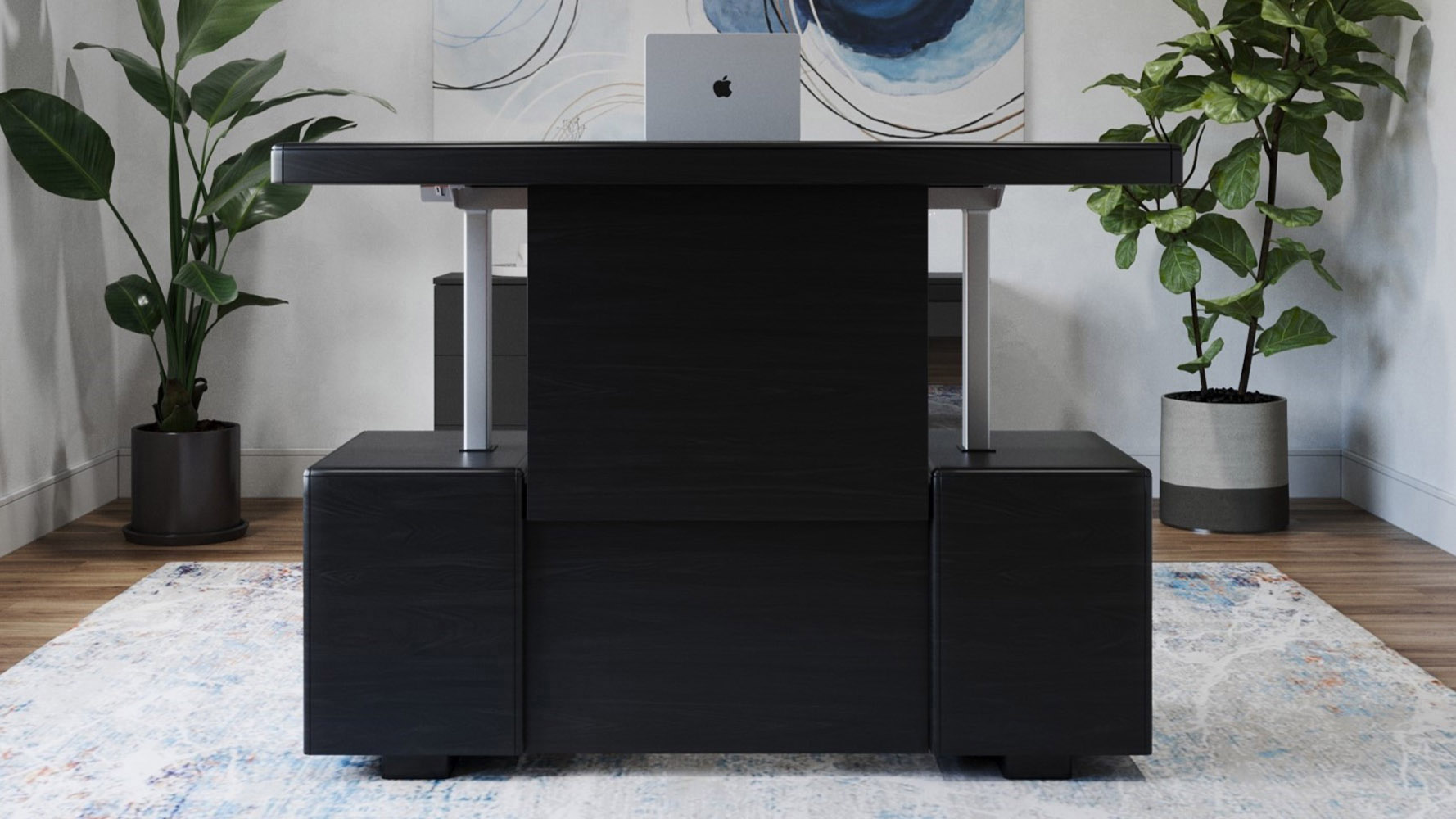 Monroe Adjustable Height Desk - Black