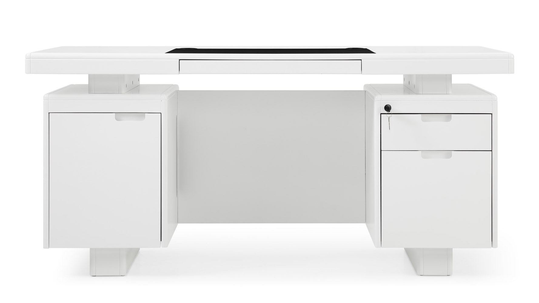 Large White Lacquer Desk