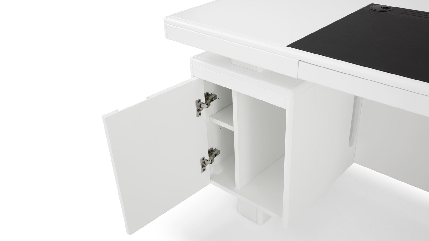 Large White Lacquer Desk