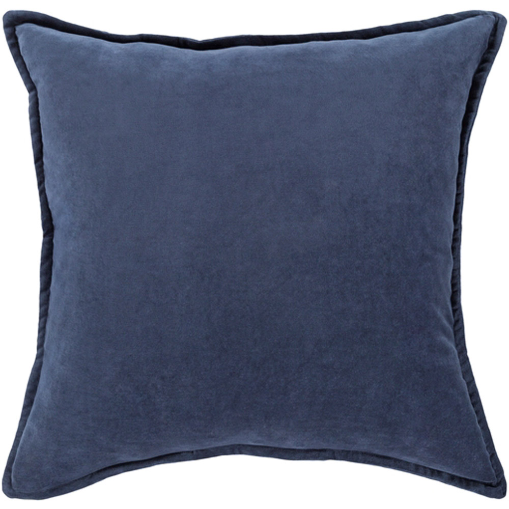 Velvet Square Throw Pillow with Down Insert