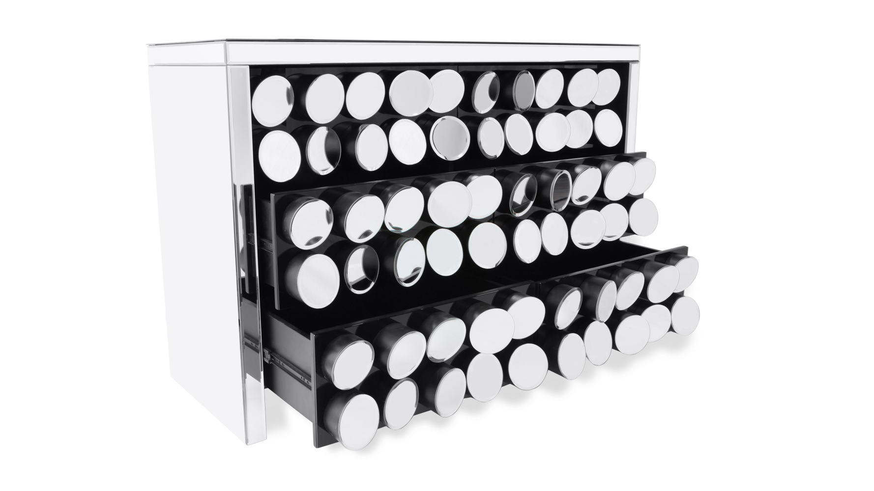 Onyx Mirrored Accent Chest