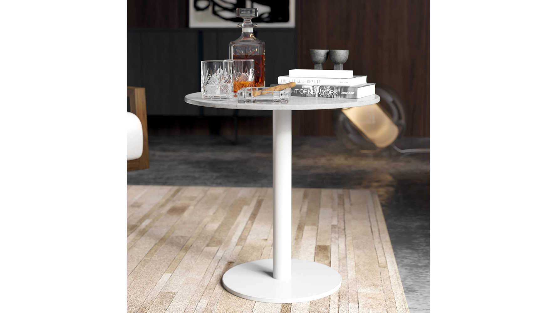 Perla Marble Side Table