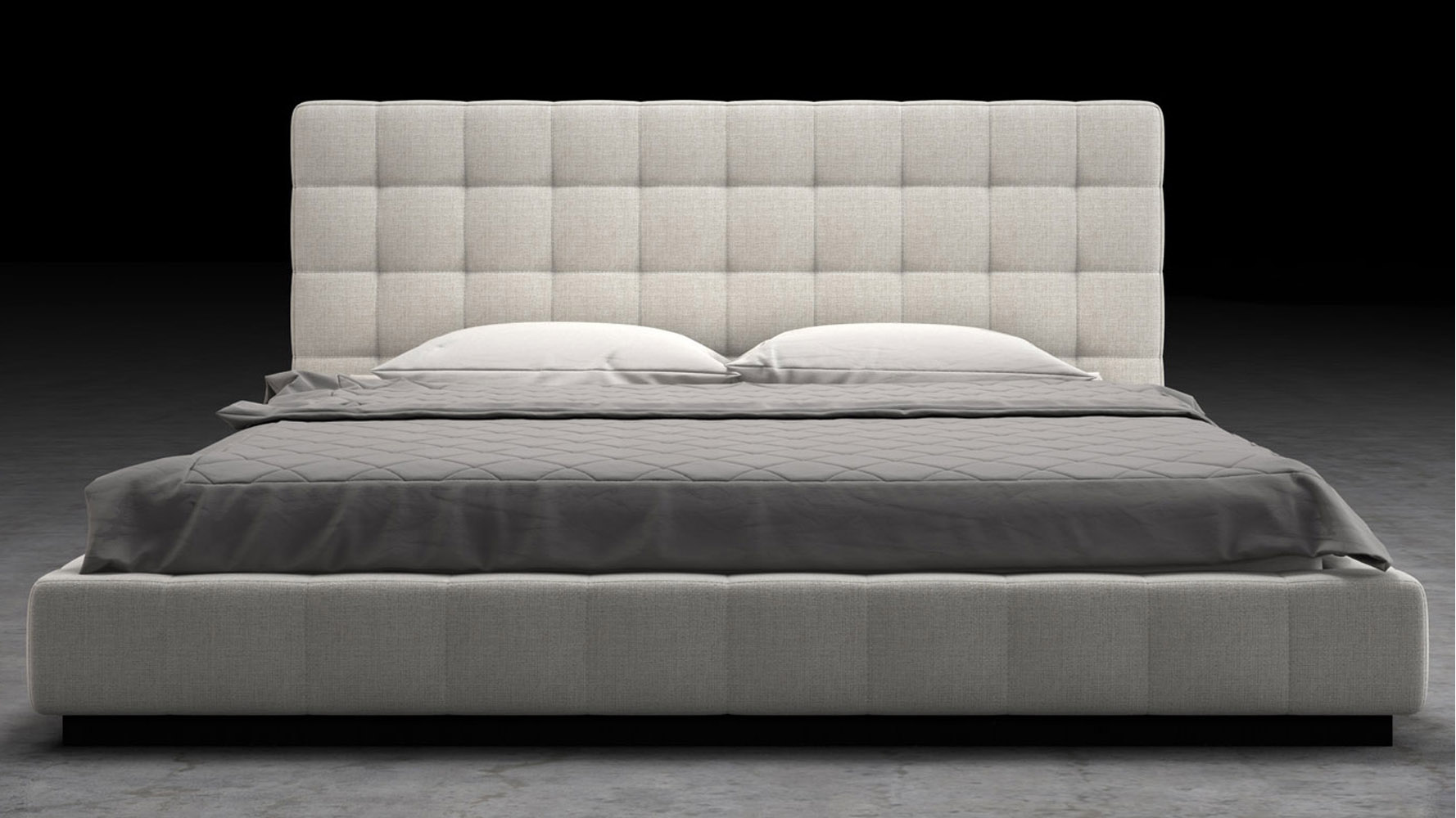 Thompson Bed - Luna Fabric