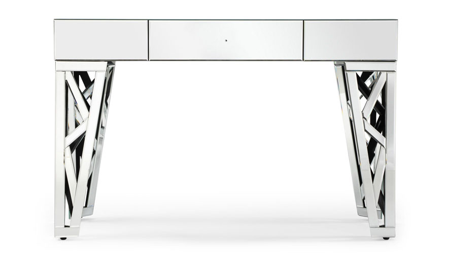 Azure Mirrored Console Table