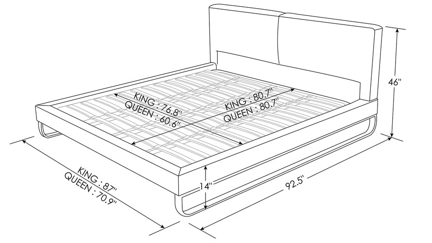 Deimos Leather Bed