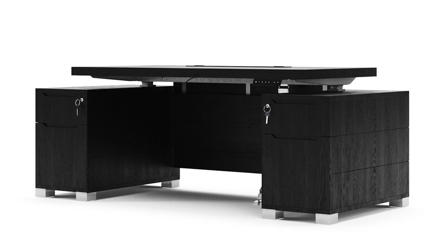 Ford Adjustable Height Desk - Black