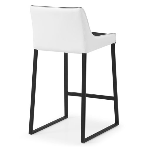 Helena Counter Stool - Black/White | Zuri Furniture