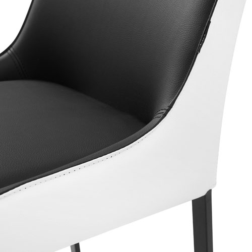 Helena Counter Stool - Black/White | Zuri Furniture