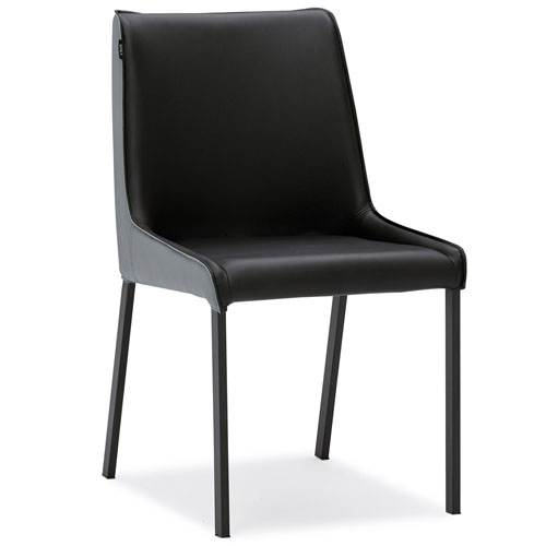 Helena Dining Chair - Black/Gray | Zuri Furniture