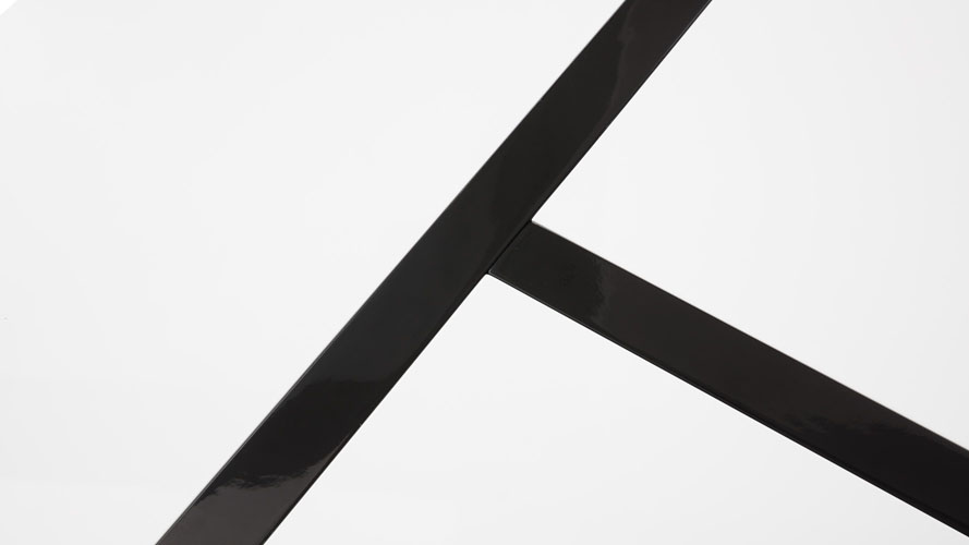 Mcintosh 47" Rectangle Coffee Table - White and Black