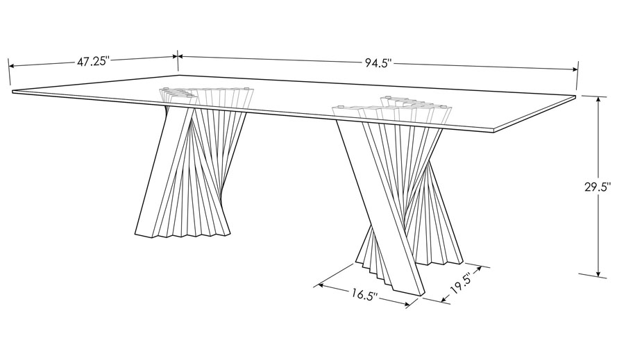 Falcone 94" Dining Table