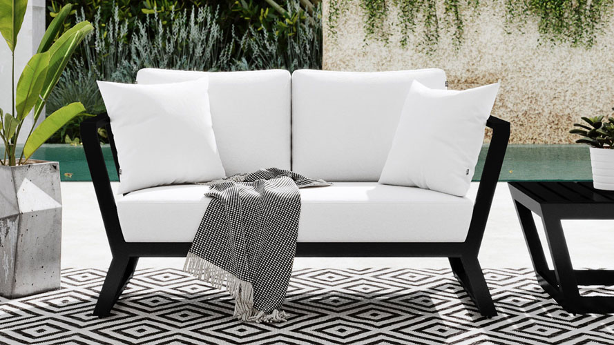 outdoor sofa small space