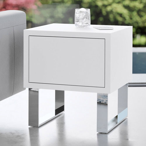 Neve End Table - White