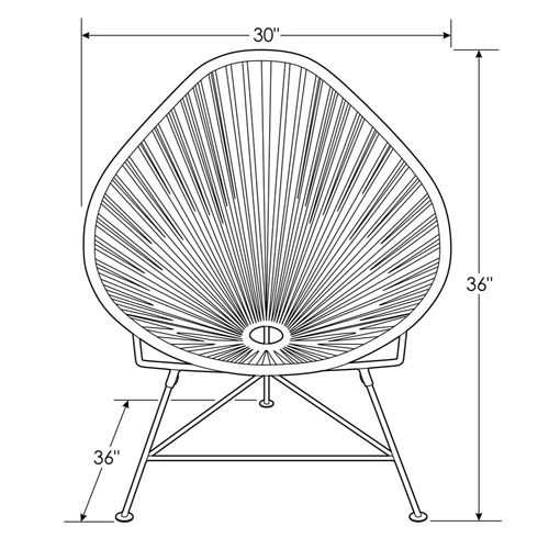 Acapulco Chair - Copper Frame