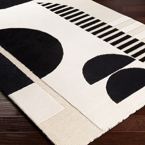 Brooklyn Black and Cream Rug