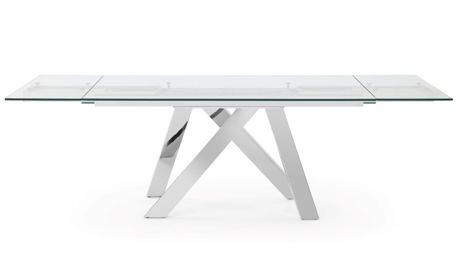 Cruz Extension Dining Table - Clear