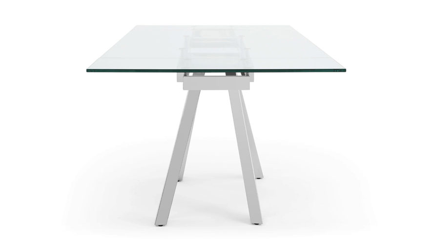 Cruz Extension Dining Table - Clear