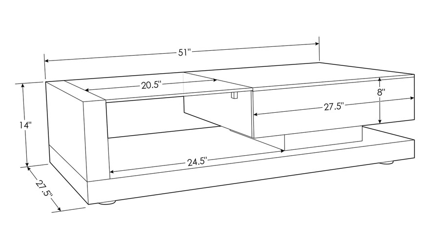 Etta 51" Coffee Table