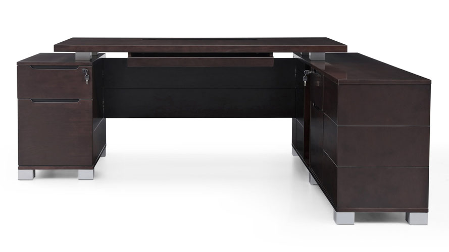 Ford Desk with Return - Dark