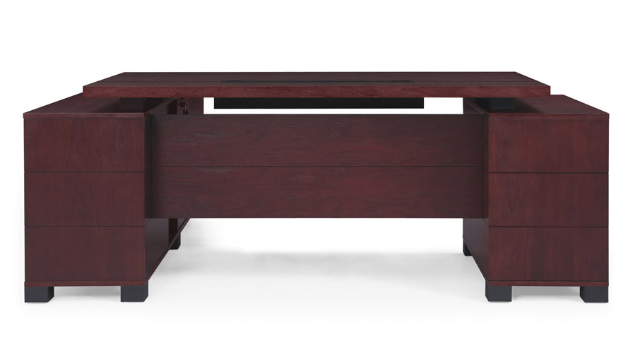 Ford Desk with Return - Mahogany