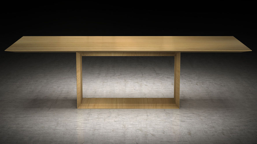 Galice 106 inch Rectangular Wood and Glass Dining Table | Zuri Furniture