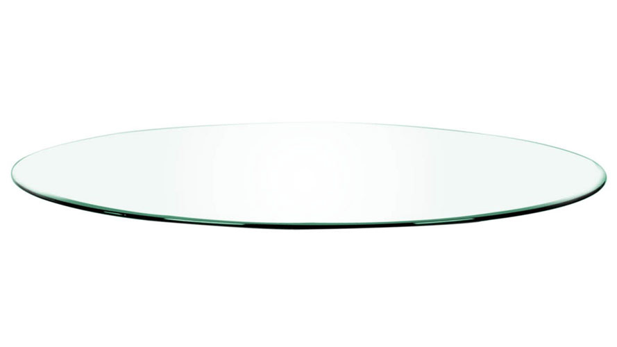 Clear 60" Round Dining Table Top