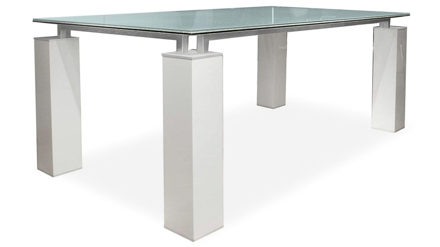 Joie 75 Inch Dining Table - White