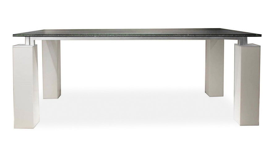 Joie 75 Inch Dining Table - White