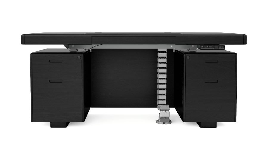 Monroe Adjustable Height Desk - Black