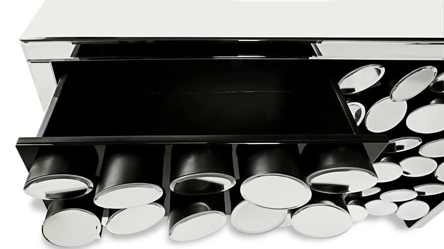 Onyx Mirrored Accent Chest