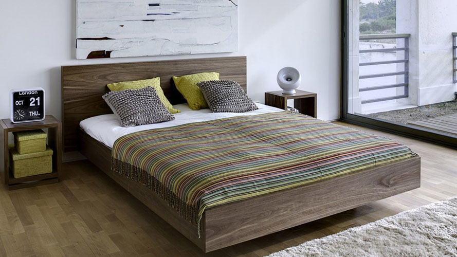 Alexa Bed - Walnut