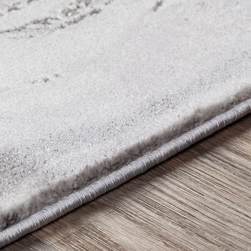 Tibetan Gray and White Rug