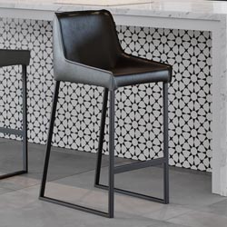Helena Counter Stool - Black/Gray | Zuri Furniture