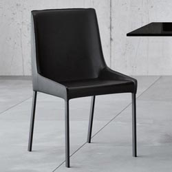 Helena Dining Chair - Black/Gray | Zuri Furniture